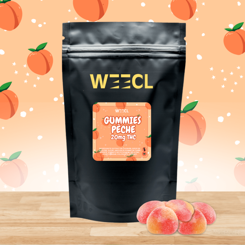 Gummies THC 20mg pêche